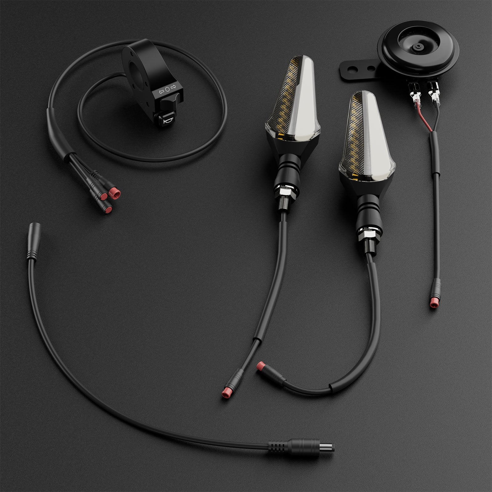 Red Flowing LED Turn Signal Lights Kit with Horn for Super73 – evmod.us